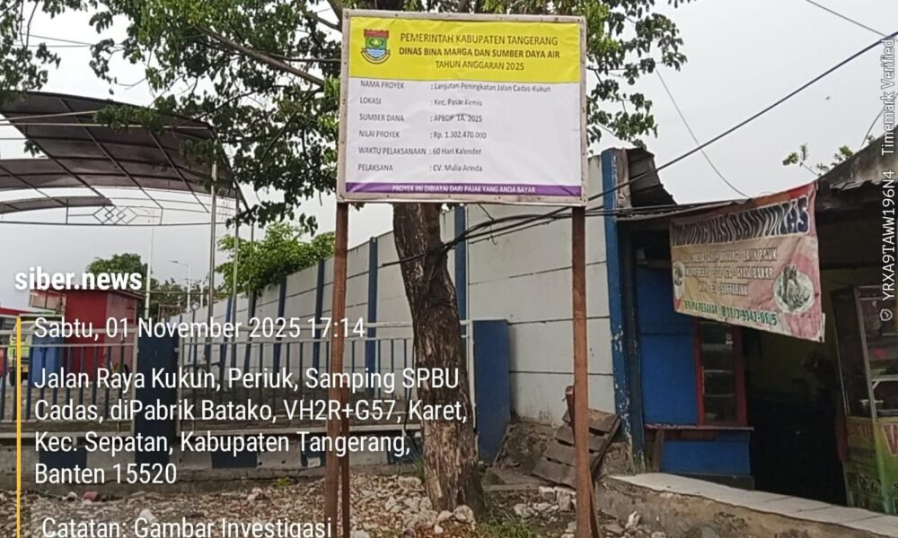 Proyek ‘Lanjutan Peningkatan Jalan Cadas Kukun’ Diduga Asal Jadi ...